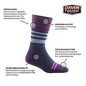 DARN TOUGH (Style 1946) Women's Gatewood Hike/Trek Sock - Oatmeal, Medium