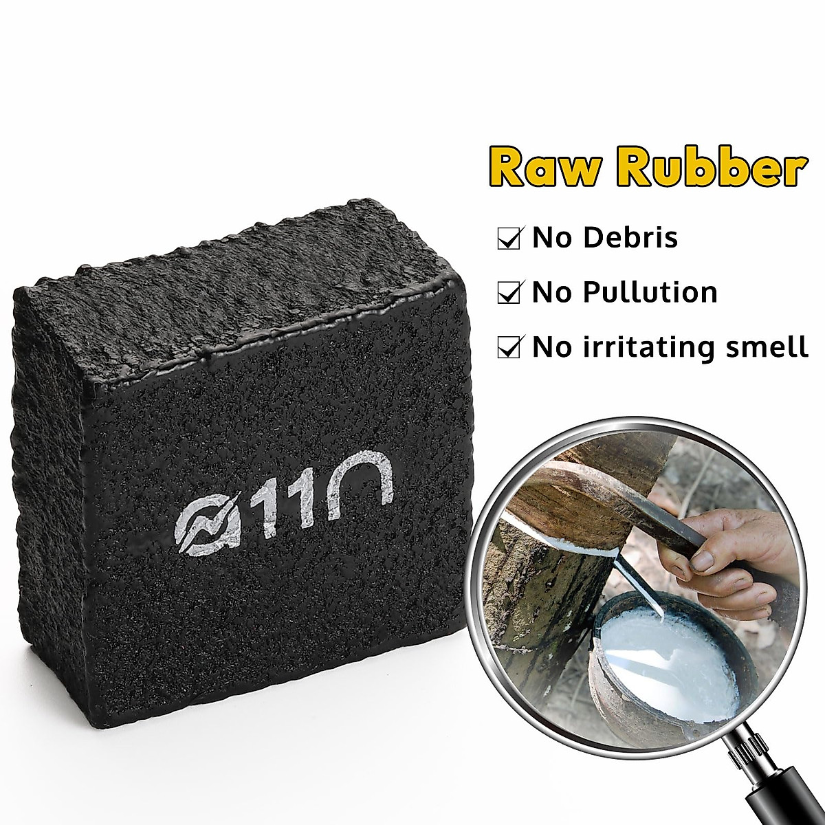 A11N SPORTS 3-Pack Pickleball Paddle Eraser - Quick Stain Removal and Spin Restoration - Black/Green/Mix Colors