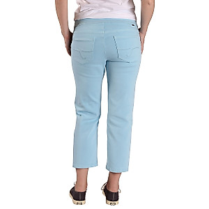 JAG Jeans Women's Echo Crop in Dolce Twill, Azure, 2 Petite
