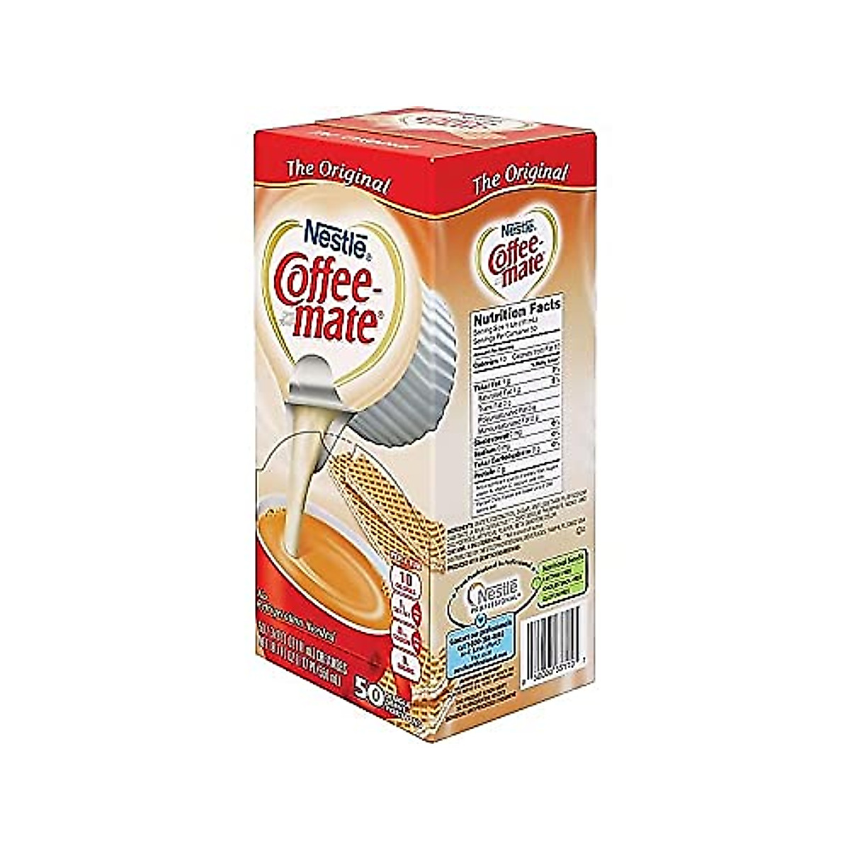 Nestle 35110 Coffee-Mate Original Flavor Creamer, Single Serve Portions, 50/Box