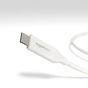 Amazon Basics 100W USB-C to USB-C 3.1 Gen 1 Cable with Power Delivery - 6-Foot, White