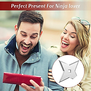 Weewooday 10 Pieces Ninja Magnets Cool Fridge Throwing Star Decorative Funny Magnets Refrigerator Magnets Office Whiteboard Magnets for Home Office