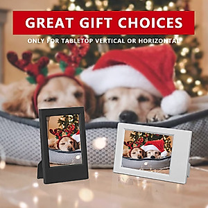 wogozan Mini 3 Inch Photo Picture Frames for Fujifilm Instax Mini 12/11/99/90/9/8/7+/EVO Classic Polaroid 2x3 Frame Wallet Size Photo Desktop Display Black & Grey (10 Pack)