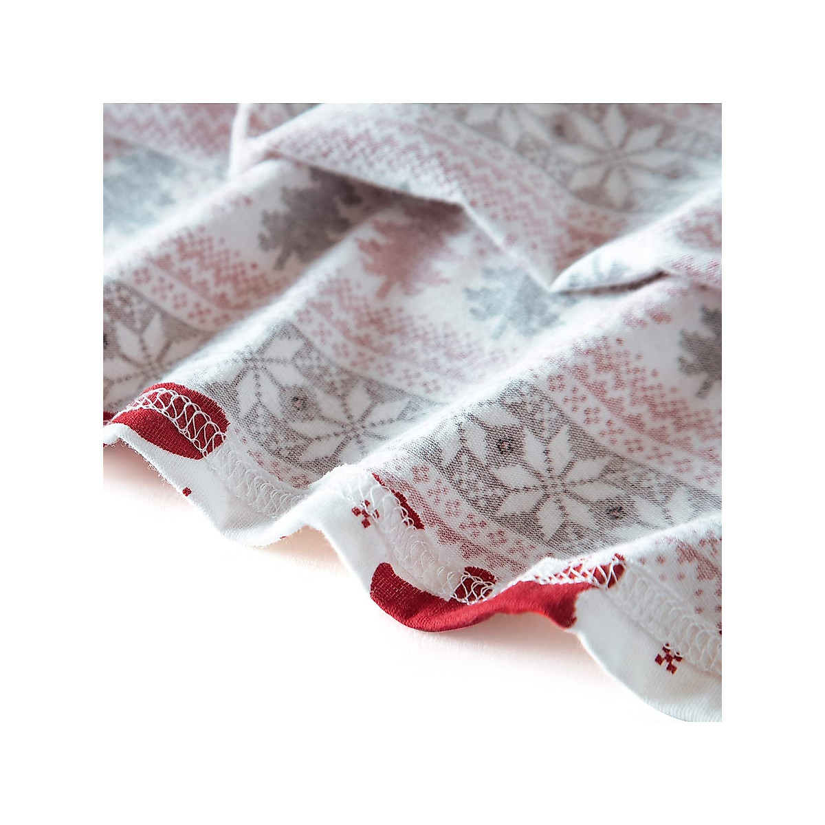 Long Sleeve Nightgowns for Women Soft Cotton Night Shirts Sleepwear Cartoon Night Gown Sleep Shirt Pajama Dress Snowflake Bear Medium