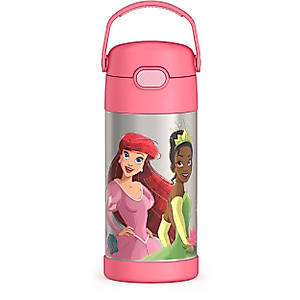 THERMOS FUNTAINER 12 Ounce Stainless Steel Vacuum Insulated Kids Straw Water Bottle Bundle (2 pieces)