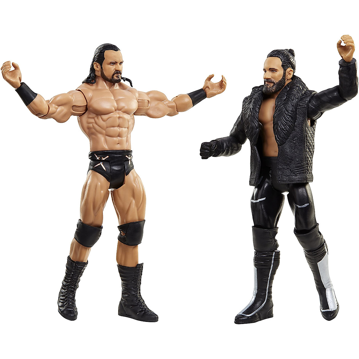 WWE Seth Rollins vs Drew McIntyre Championship Showdown 2-Pack 6-in / 15.24-cm Action Figures High Flyers Battle Pack for Ages 6 Years Old & Up