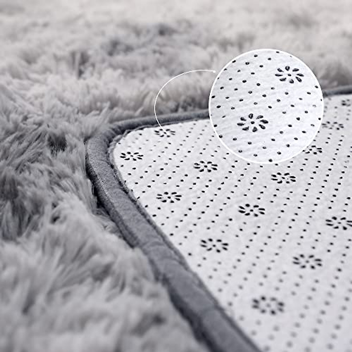 BSTLUV Light Gray Rugs for Bedroom,Soft Carpet,4x6 Area Rug,Fluffy Fur Rugs for Living Room,Kids,Girls,Boys,Baby Room,Playroom,Dorm,Office,Home Decor,Fuzzy Nursery Rug,Bedside Rug,Shaggy Indoor Rug