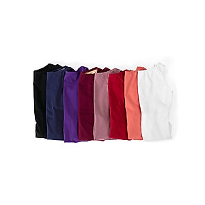 Theatricals Womens Cotton Pinched V-Back Tank Leotard Black L TH5556