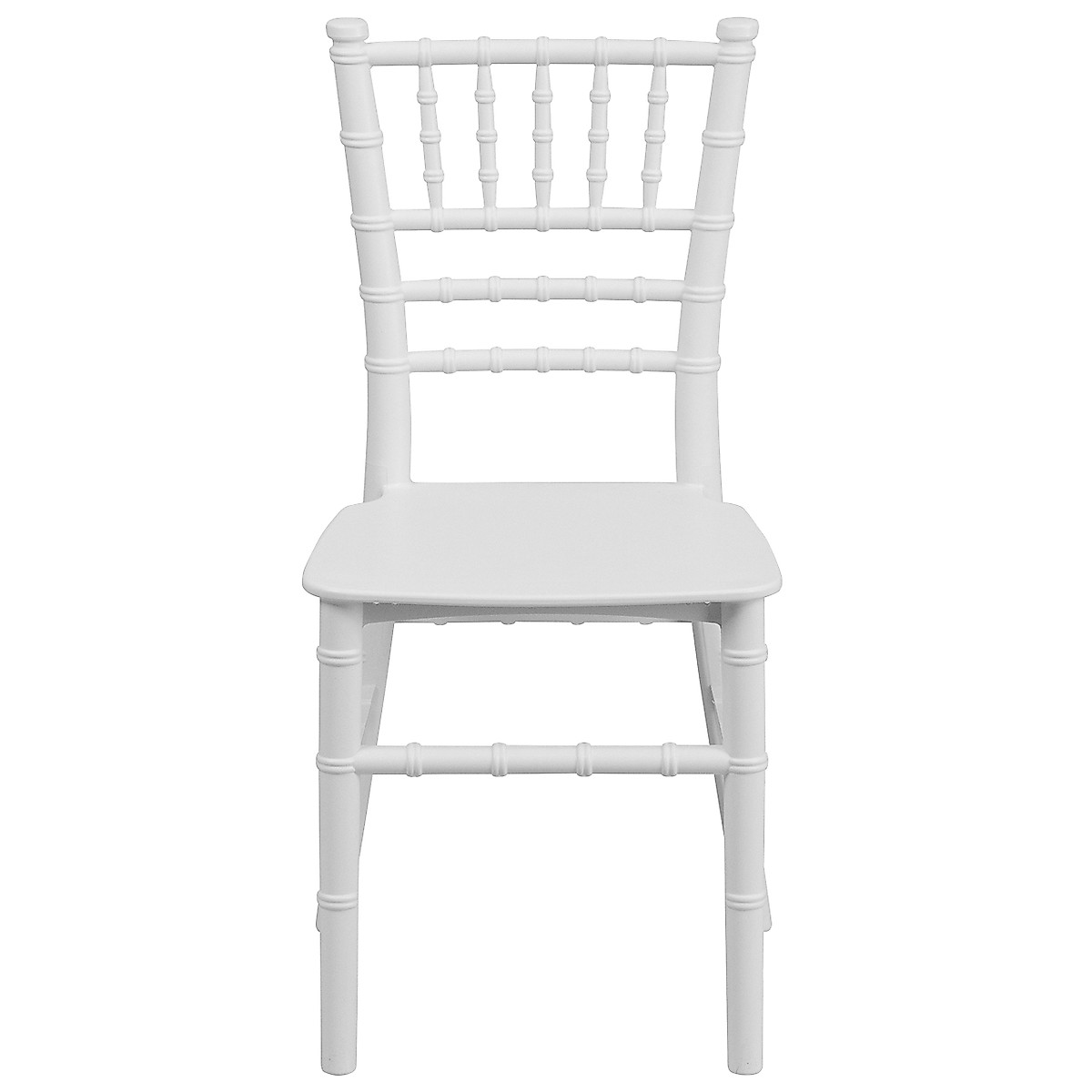 BizChair Child’s White Resin Party and Event Chiavari Chair for Commercial & Residential Use