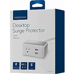 Insignia 1-Outlet/2-USB Ports Surge Protector NS-PDSU128