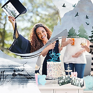 Zhanmai 100 Set Thank You Cards for Gratitude with Envelopes Stickers Bulk 4 x 6 Inch Watercolor Forest Employee Recognition Colorful Greeting Note Card Neon Appreciation Postcard (Watercolor Forest)