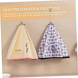 HEMOTON 4pcs Insulation Food Cover Outdoor Food Covers Portable Tent Dining Table Protector Picnic Food Cover Dessert Display Cover Food Warmer Cover Heat Preservation Food Covers for Home