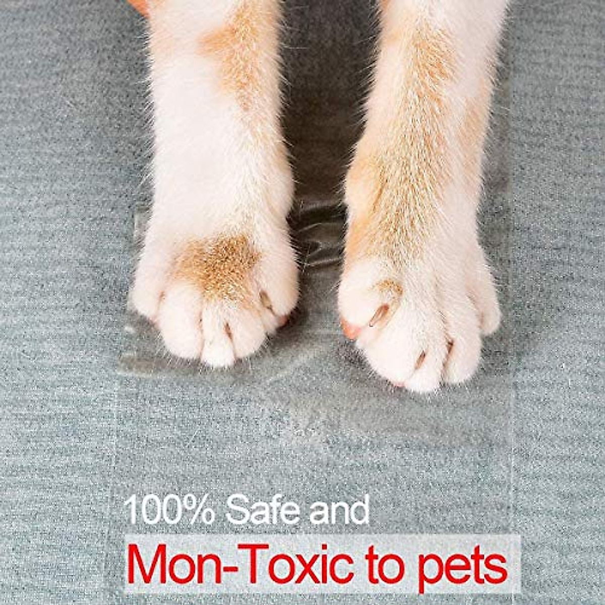 Petslucent Cat Scratch Furniture Protector Tape, Cat Anti Scratch Deterrent Training Tape, Double Sided Clear Sticky Paws Guards for Carpet, Sofa, Couch, Door (4''x 30 Yards, Green)