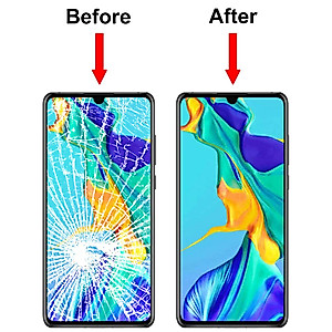 MMOBIEL Front Glass Repair Kit Compatible with Huawei P30 Pro - 6.47 inch 2019 - Lens Screen Replacement Repair Kit - Incl. Toolkit - Black