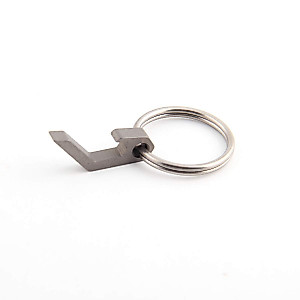 Titanium Keychain Mini Beer Bottle Opener with Stainless Steel Key Rings by Fanycs