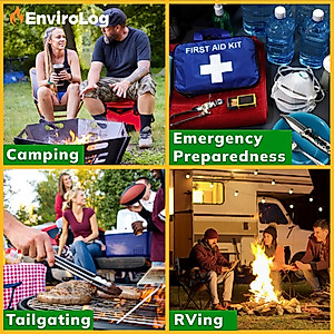 EnviroLog Firestarter Cups, 24 Count, for Bonfires, Fire Pits, BBQ Charcoal Grills, Smokers, Wood Fireplaces, & Camping - Made from Recycled Materials