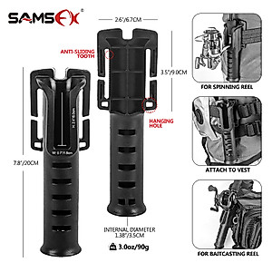 SAMSFX Fishing Waist Belt Rod Holder Wader Belt Wading Belts for Surf Casting Kayak Fishing Accessories Waders Straps