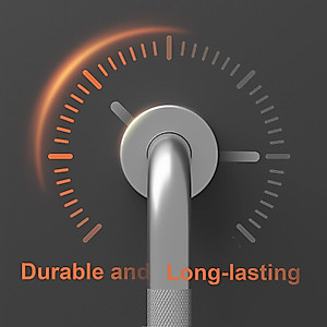 Satin Brushed Nickel Shower Grab Bars 24 Inch w/Anti-Slip knurled Grip, iMomwee Stainless Steel Wall Mount Bathroom Safety Balance Handrail, Handicap Elderly Senior Assist Textured Grab Bar Handle