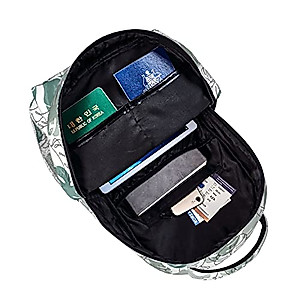 BoeHiop Abstract Monstera Leaves Plant Lightweight Laptop Backpack for Women Men College Bookbag Casual Daypack Travel Bag