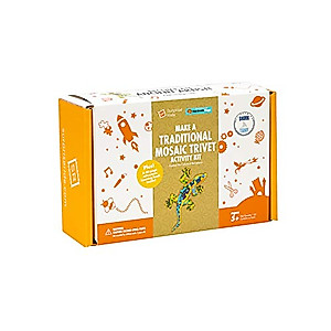 Fat Brain Toys Surprise Ride - Make a Traditional Mosaic Trivet Activity Kit - Ages 5+