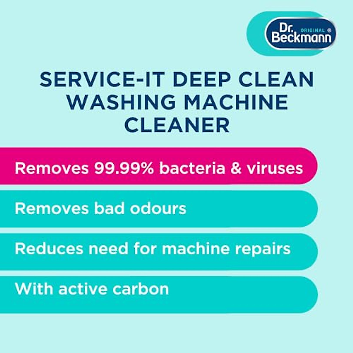 Dr.Beckmann Service-it Deep Clean Washing Machine Cleaner, 1 Treatment
