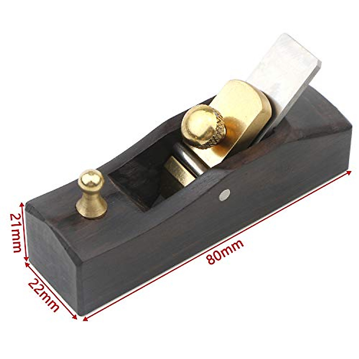 Mini Ebony Wood Planer Hand Tool Unxuey Flat Bottom Wood Plane Tool Wood Trimming Plane for Woodworking Wooden Planing for Joinery Woodcraft Guitar Instrument.