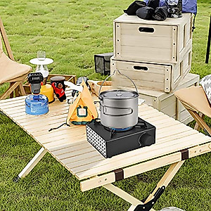 Compact Camping Stove, Portable Stove, Mini Stove Camping, Portable Camping Stove, Lightweight Camping Stove, Single Burner Stove For Camping And Backpacking