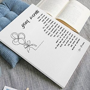 Custom Canvas Quotes, Custom Quote Print Line Art Text Poster Framed Wall Art Personalized Quote Print Custom Poem Print Calligraphy Canvas Sign Frame Letter Gift On Birthday, Anniversary Day