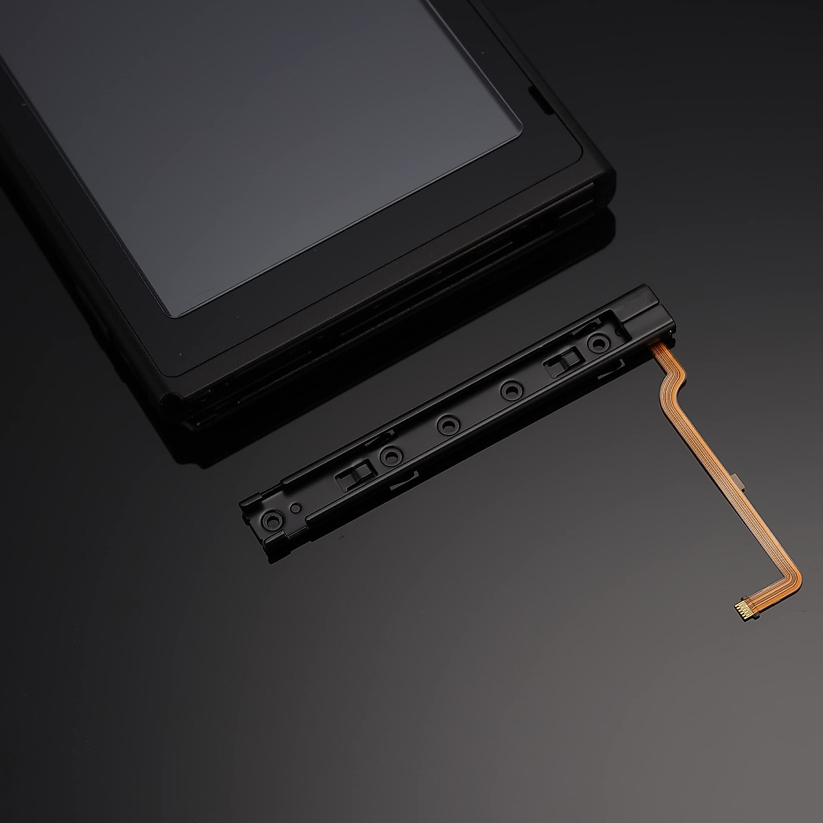 Replacement Left Slider Rail with Flex Cable for Nintendo Switch Console, Joy-Con Ribbon Cable Repair Kit