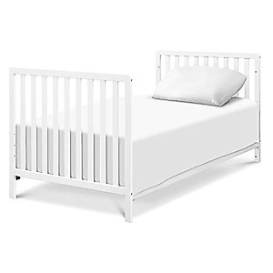 Carter's by DaVinci Colby 4-in-1 Convertible Mini Crib with Trundle Drawer in White, Greenguard Gold Certified, Undercrib Storage