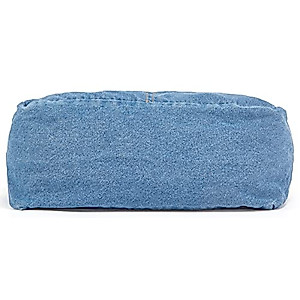 Denim Shoulder Bag for Women Hobo Tote Bag Casual Canvas Bag Retro Crossbody Bag Large Capacity Purse