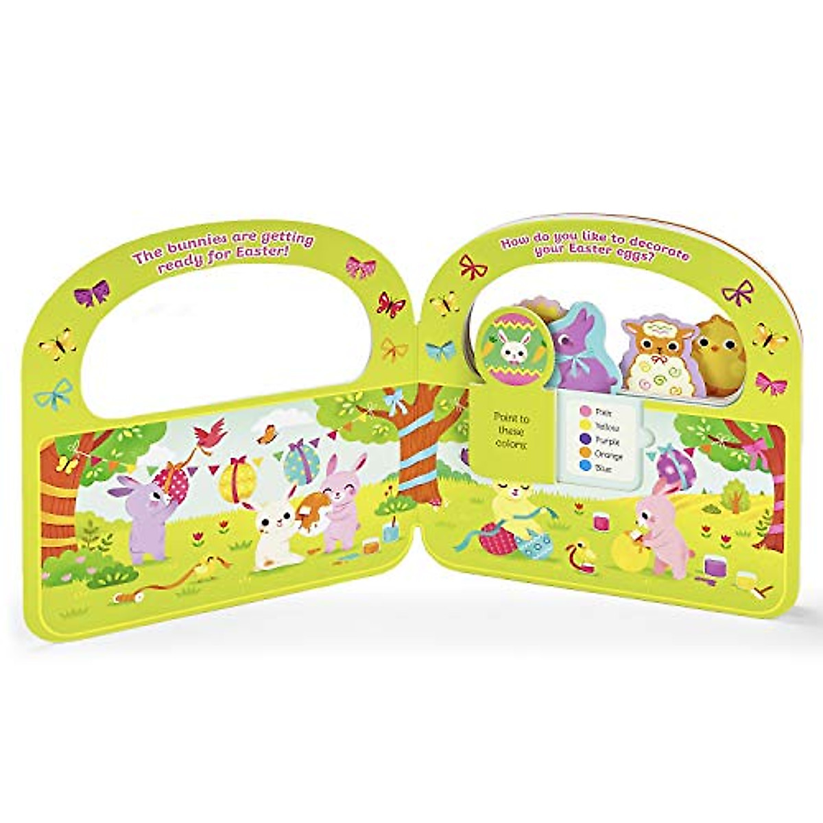 Happy & Hoppy - Children's Flip-a-Flap Activity Board Book for Easter Baskets and Springtime Fun, Ages 1-5