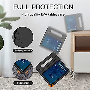 Bolete Case for Onn 10.1 Tablet Pro Model 100003562 (2020 Release), Kids 10.1 Inch Android Tablet Onn 10.1 Pro Case with Handle EVA Foam Shockproof Washable Cover for Adults, Children - Black