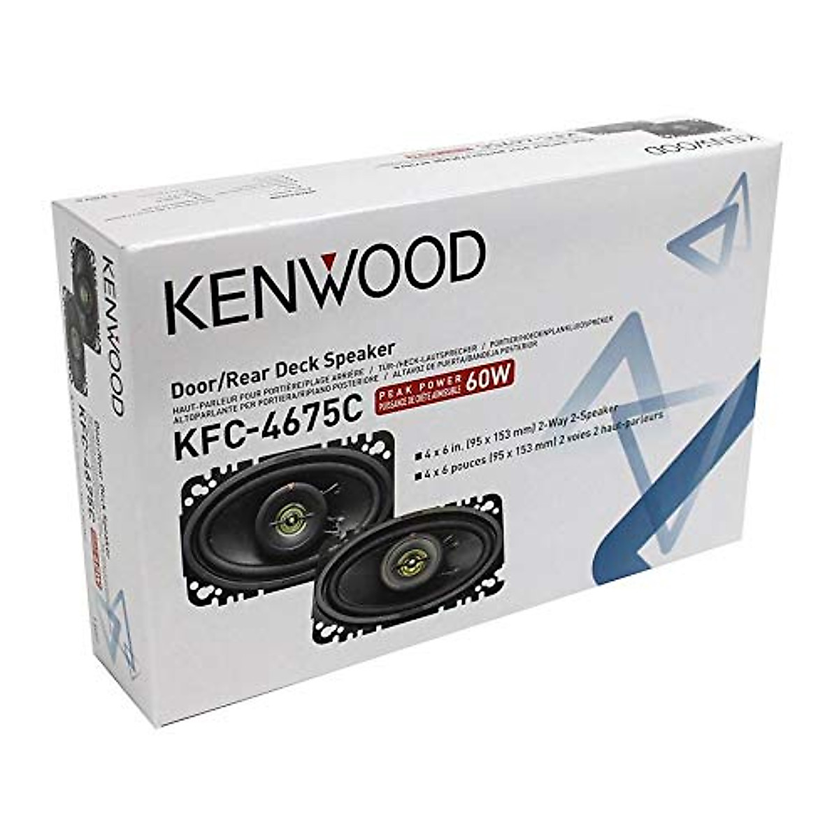 Kenwood KFC-4675C 60-Watt 4-Inch x 6-Inch Two-Way Speaker System
