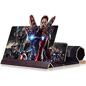 12’’ Screen Magnifier for Smartphone – Mobile Phone 3D Magnifier Projector Screen for Movies, Videos, and Gaming – Foldable Phone Stand with Screen Amplifier – Compatible with All Smartphones