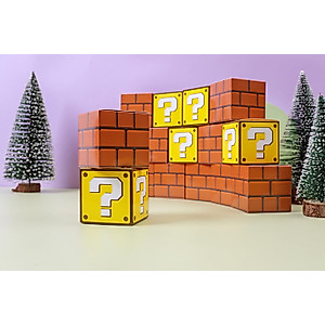 SUYEPER Super Theme Treat Boxes For Birthday Party Favors Decorations Supplies Brick and Question Boxes Party Gifts (12PCS)