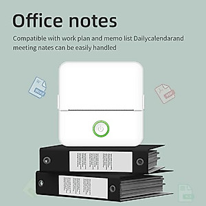 Wisoqu Mini Portable Printer, High Clear Printing, Printing, Office Printing, Thermal Printing, BT Connection for Study and Office (A- Mini Printer)