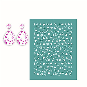 Yuly Rabbit Silk Screen Stencils Clay Silk Screen Stencils for Printing on Clay Paper T-Shirt Clay Jewelry Making Supply Clay Sculpting Tools Professional Clay Sculpting Tools for Beginners Kids