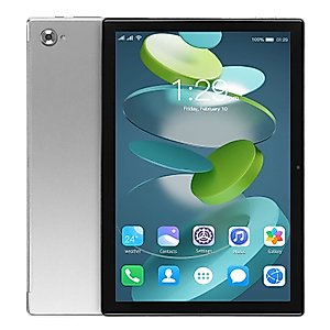 Yoidesu 10.1in Tablet for Android, 5G WiFi 4G LTE Call Tablet with BT Keyboard, FHD Touch Screen Ultra Thin Tablet, 8GB RAM 256GB ROM, Octa Core CPU, Dual Speakers Dual Cam (US Plug)