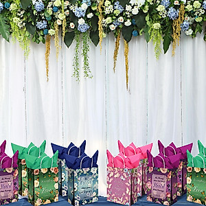 Tenceur 32 Pcs Bible Gift Paper Bags Religious Gift Bags with 32 Tissues Bible Verse Paper Gifts Bags with Handles Christian Gift Bag Inspirational Flower Party Favor Bags for Wedding Birthday Favors