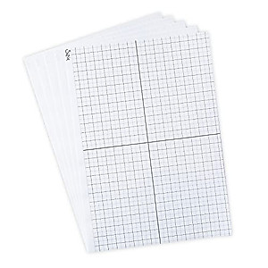 Sizzix Sizzx Accessory Sticky Grid Sheets 8 1/4" x 11 5/8" 5PK | 664927 | Chapter 3 2022, Multicolor