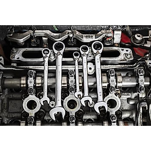 GEARWRENCH 13 Pc. 12 Pt. Reversible Ratcheting Combination Wrench Set, SAE - 9509N