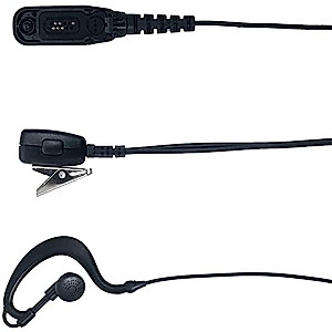 Klykon G Shape Earpiece Headset for Motorola MTP850 MOTOTRBO XPR6550 XPR7550 XPR7580 XPR7380 APX6000 APX4000 XPR7350 APX7000 XPR6350 Walkie Talkie 2 Way Radio