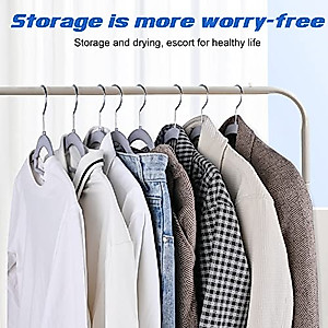 Heavy Duty Standard Plastic Hangers 50 Pack with Non-Slip Design,360°Swivel Hook Space Saving Organizer for Bedroom Closet,Shirts,Pants,Strong Enough for Coat