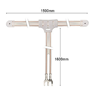 Bingfu FM Dipole Antenna 300 Ohm FM Antenna with 2 Pin Bare Wire Twin Lead for Indoor Digital HD Radio Table Top FM Radio Home Stereo Receiver AV Audio Video Home Theater Receiver HDTV TV Tuner