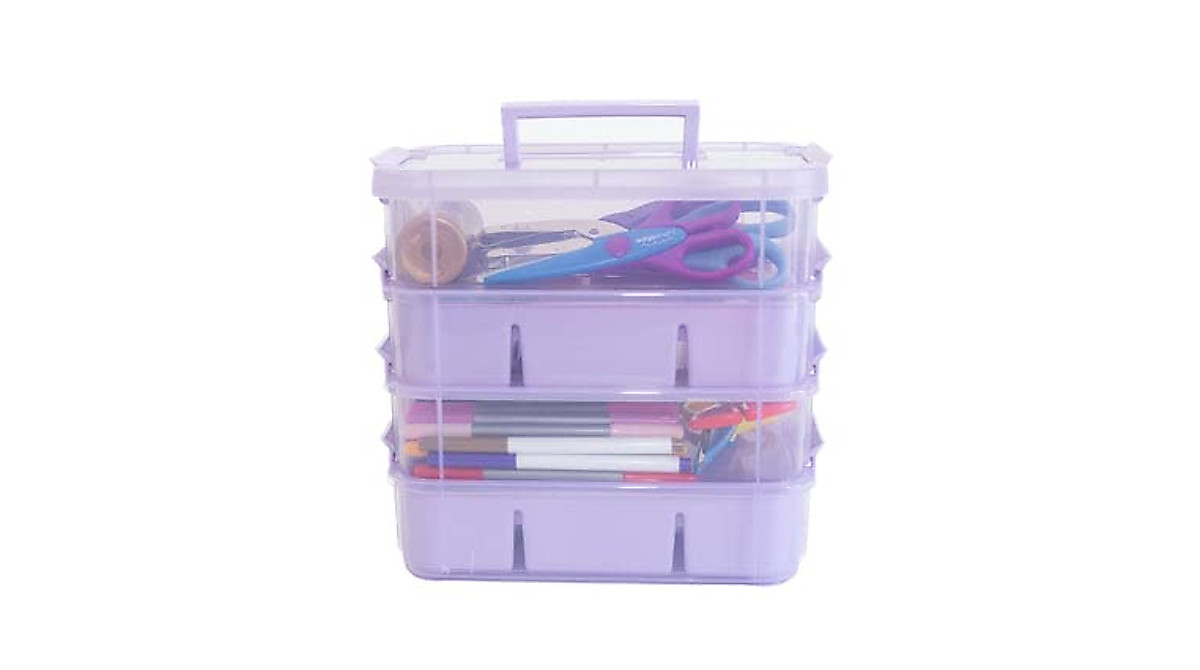 Everything Mary Purple Craft Storage Organizer Box