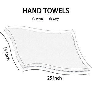 Orighty 6 Pack Premium Hand Towels - Ultra Soft & Highly Absorbent - Microfiber Coral Velvet for Bathroom, Gym, Shower, Spa, Quick Drying Hand Towel 15 x 25 inches (White)