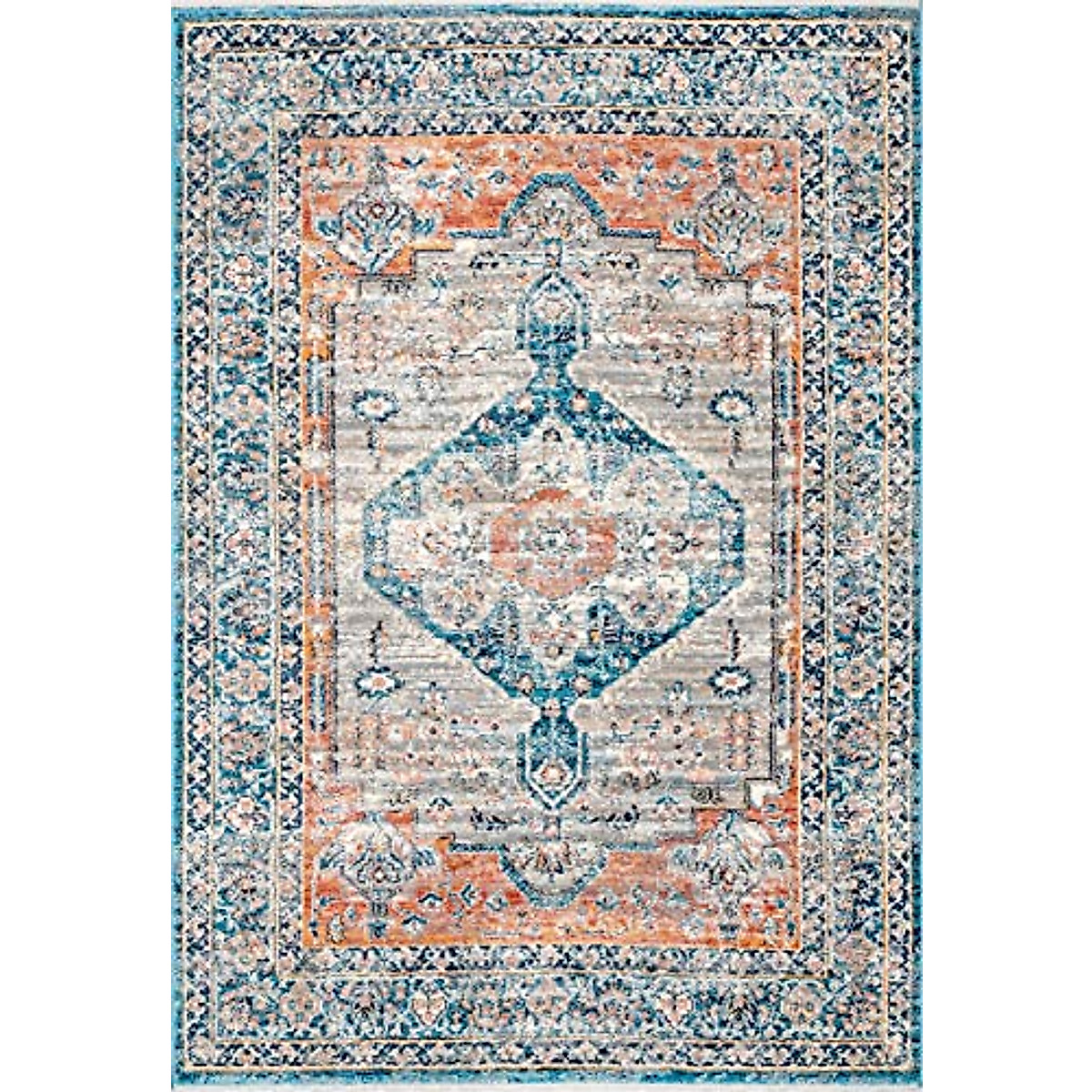 nuLOOM Corolla Persian Vintage Area Rug, 10' 2" x 14', Beige