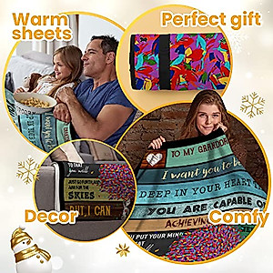 New Granddaughter Gifts from Grandma - Soft Fleece Love Tree Throws Blanket to My Granddaughter - Granddaughter Blanket for Birthday, Christmas, Graduation Day, Blanket 50" x 60"