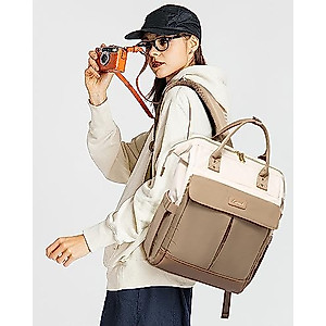 LOVEVOOK Laptop Backpack for Women,15.6 Inch Work Travel Backpack with Charging Port, Teacher Nurse Bag With Organizer Pouch Fashion Daypack Computer Backpack for Business College